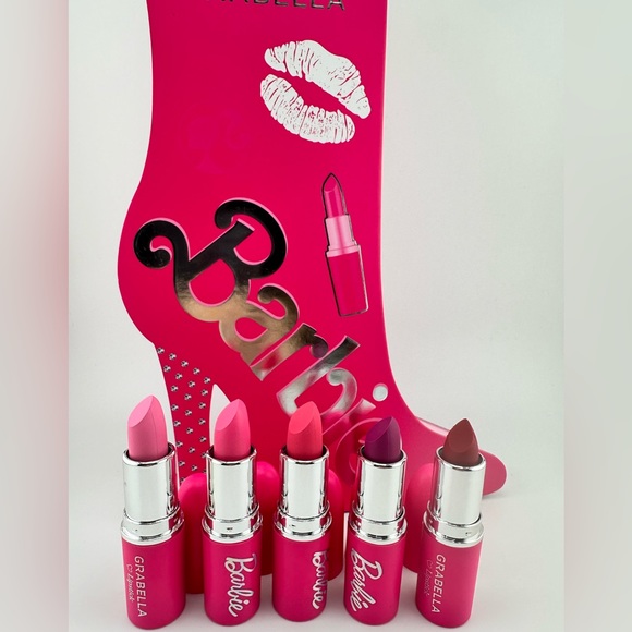 Barbie | Makeup | Barbie High Heel 5 Piece Lipstick Gift Set New | Poshmark